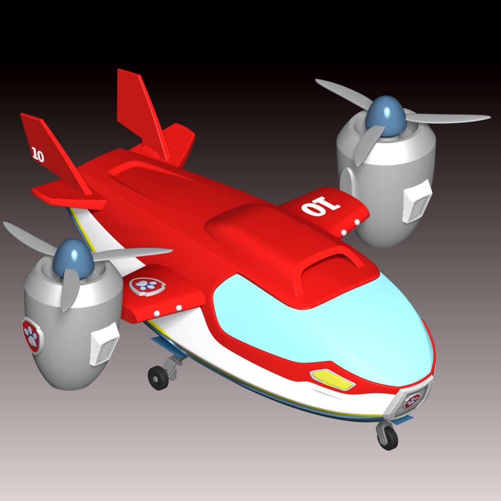 The Air Patroller - Paw Patrol 3D Model by lovemodel
