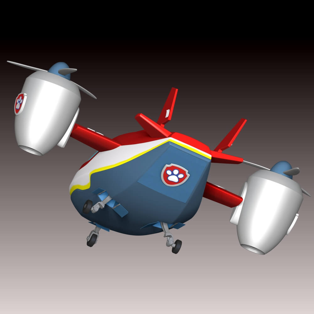 The Air Patroller - Paw Patrol 3D Model by lovemodel