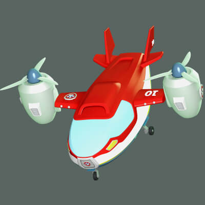 The Air Patroller - Paw Patrol 3D Model by lovemodel