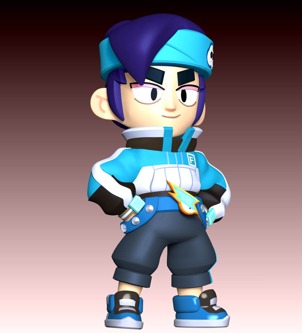 The Fans Fang - Brawl Stars 3D Model by lovemodel