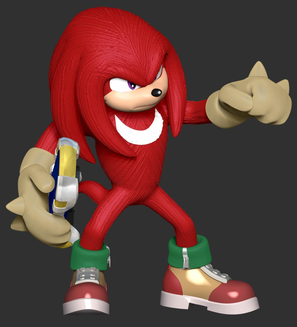 The Knuckles - 3D Print Model by lovemodel