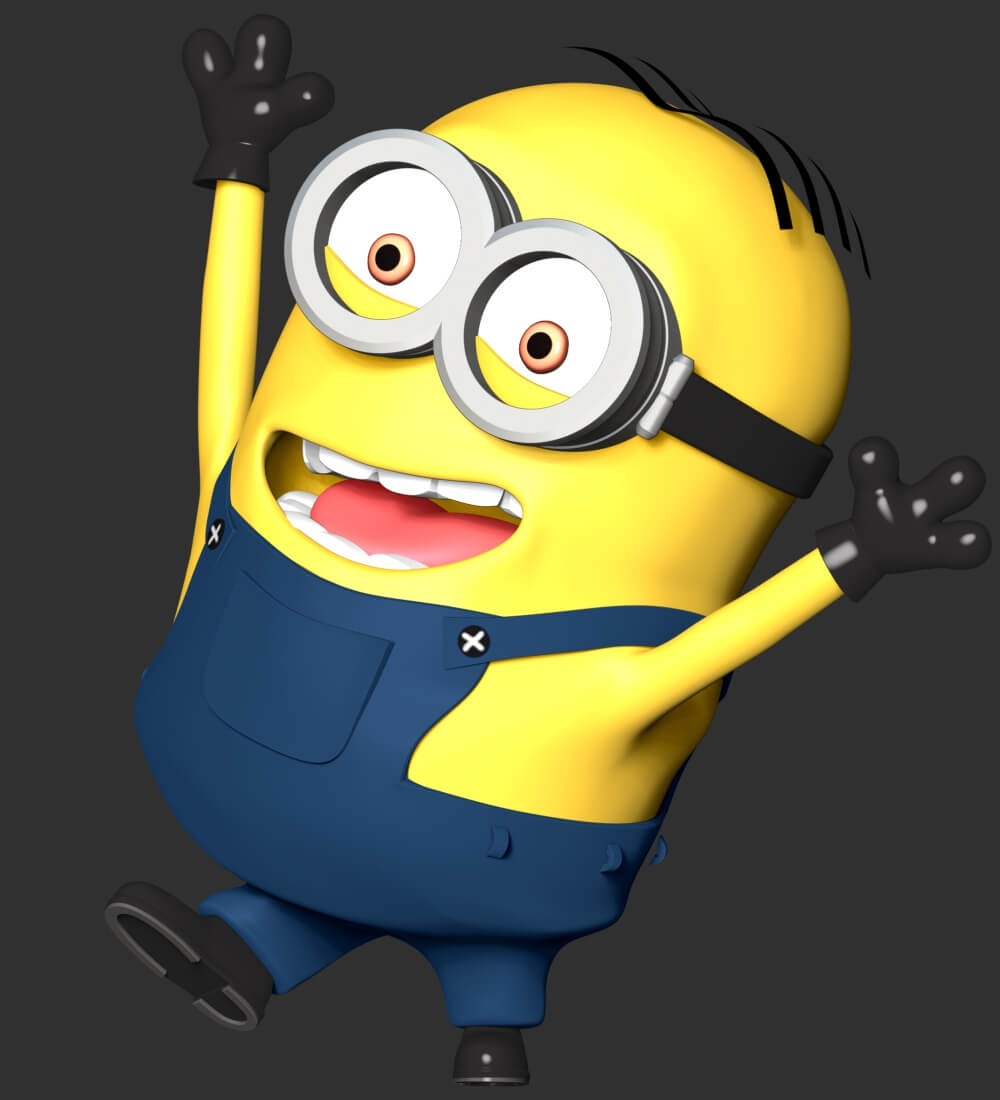 The Minions Happy - 3D Print Model by lovemodel