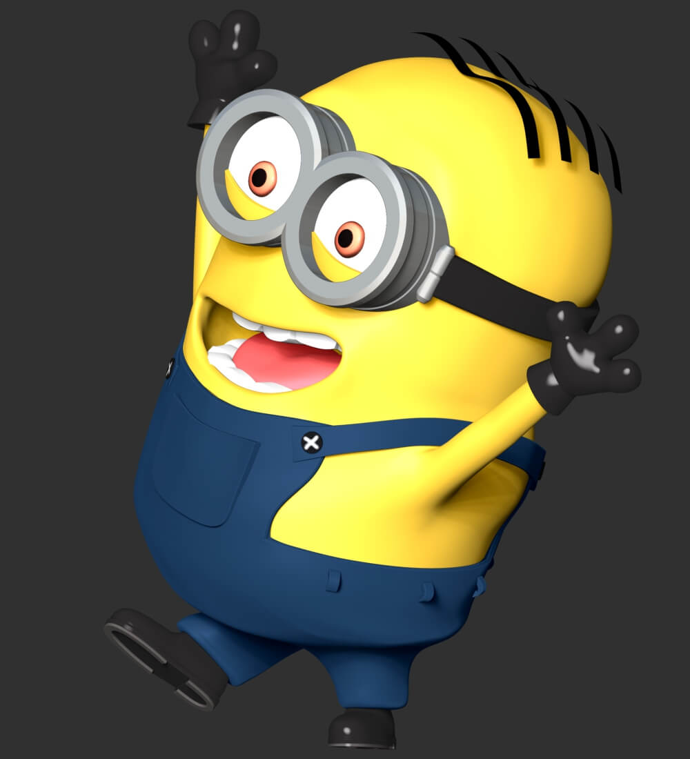 The Minions Happy - 3D Model by lovemodel