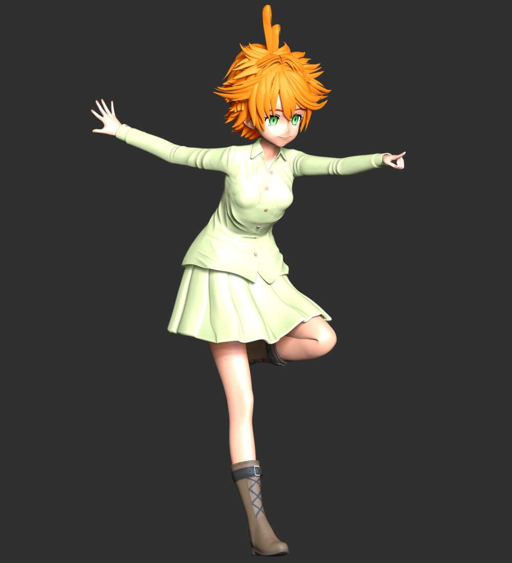 The Promised Neverland - Emma 3D Print Model by lovemodel