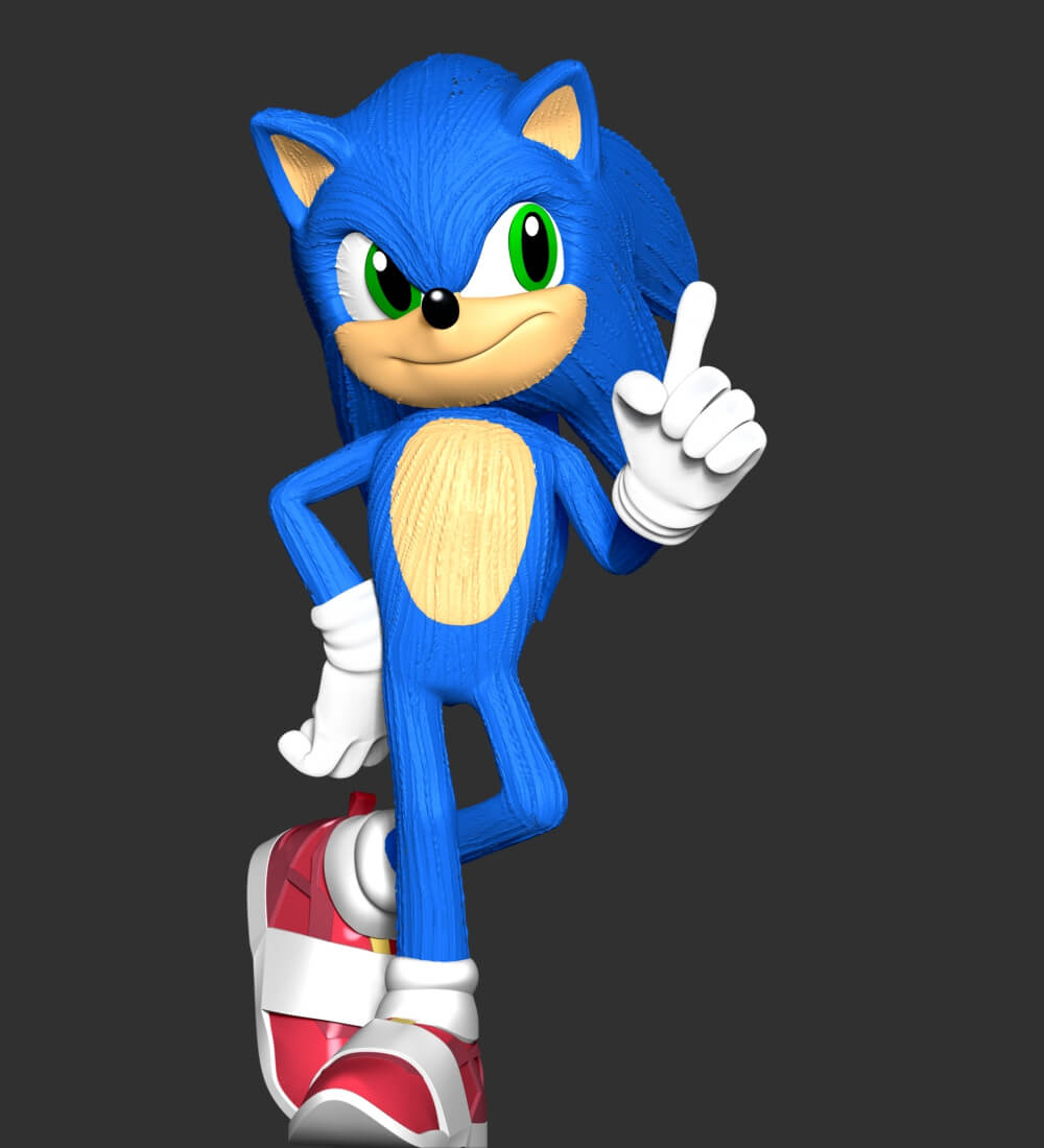 The Sonic Movies - 3D Print Model by lovemodel