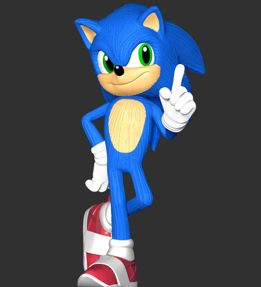The Sonic Movies - 3D Print Model by lovemodel