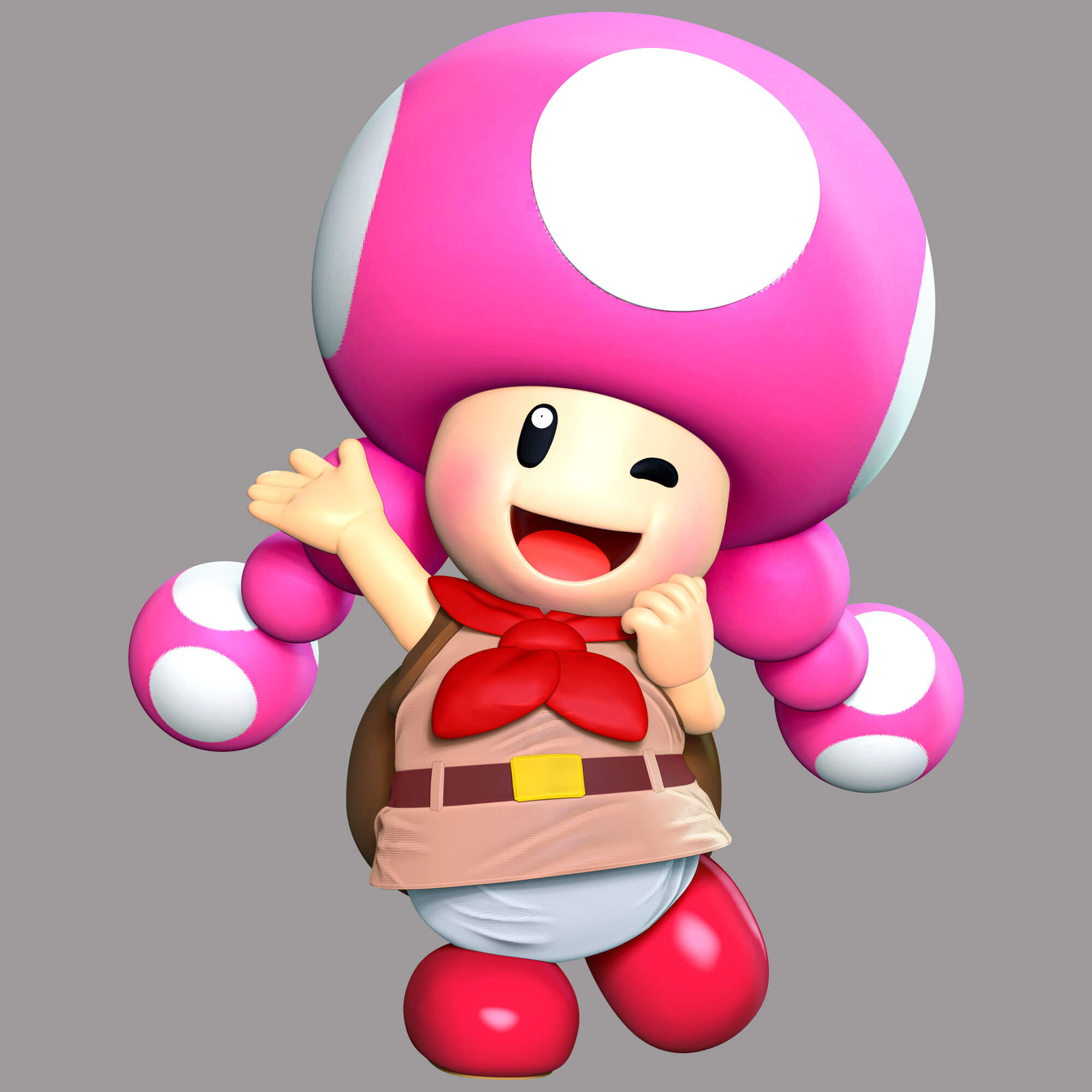 Toadette - Mario 3D Model by lovemodel