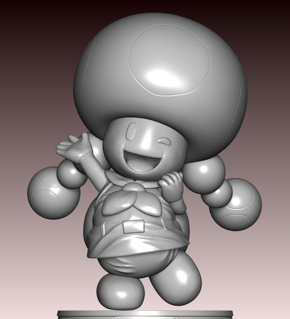 Toadette - Mario 3D Model by lovemodel