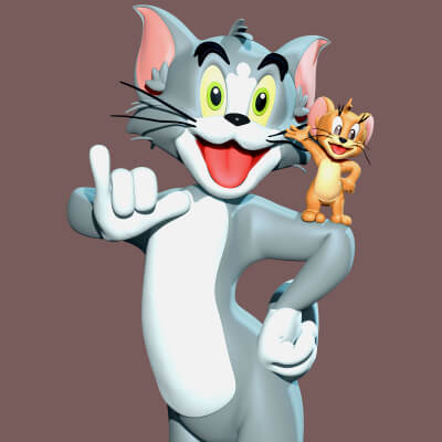 Tom - Jerry Fan Art 3D Model by lovemodel