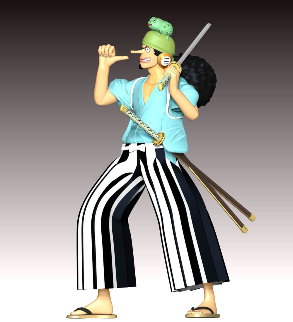 Usohachi - One Piece 3D Model by lovemodel