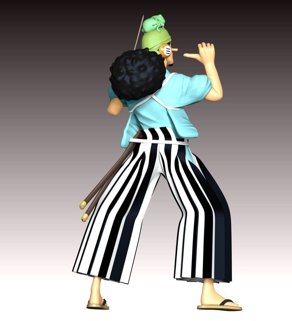 Usohachi - One Piece 3D Model by lovemodel