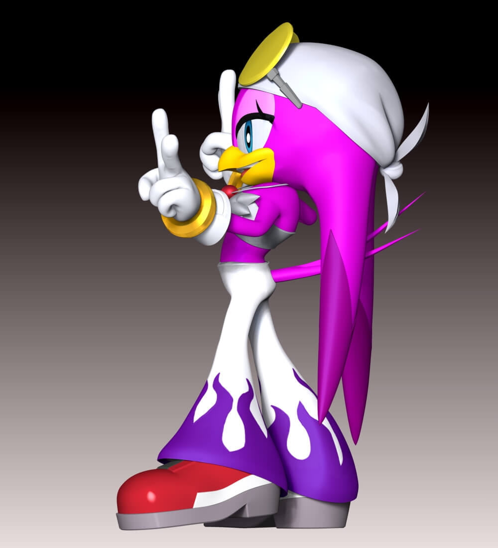 Wave the Swallow Fan Art - 3D Model by lovemodel