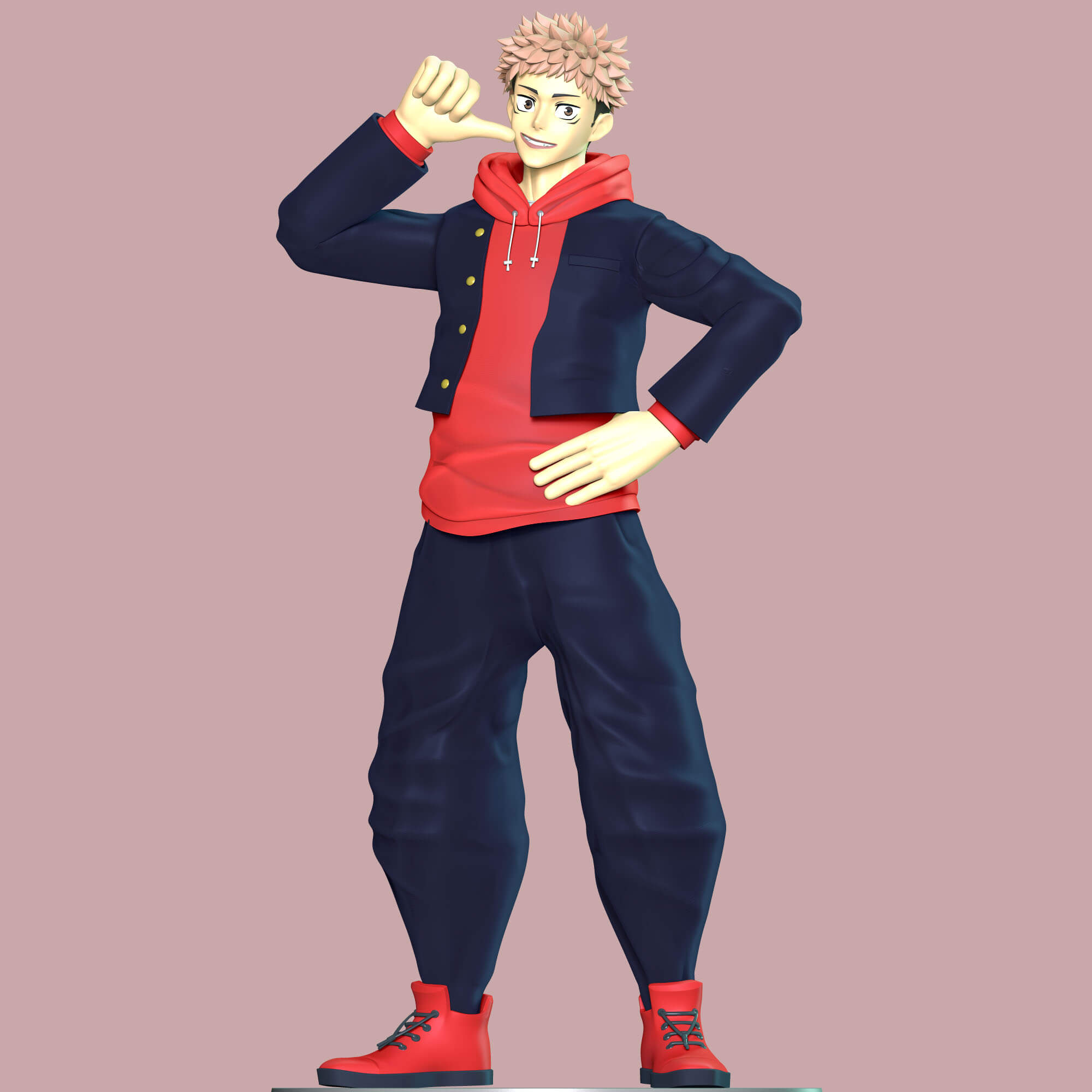 Yuji Itadori - Jujutsu Kaisen 3D Model by lovemodel