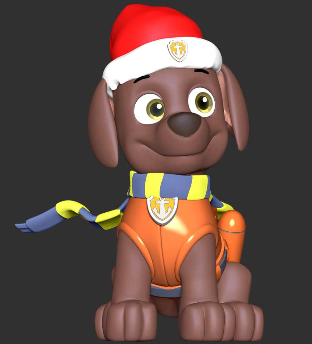 Zuma Christmas - Paw Patrol 3D Print Model by lovemodel