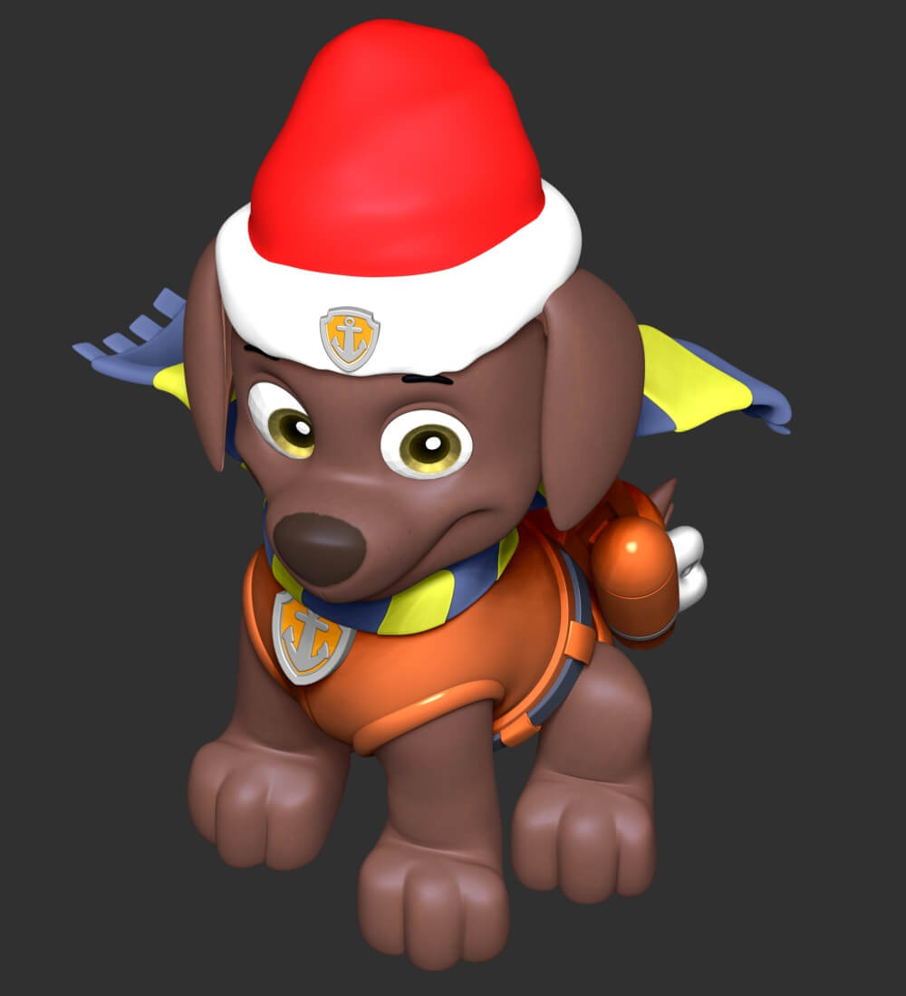 Zuma Christmas - Paw Patrol 3D Print Model by lovemodel