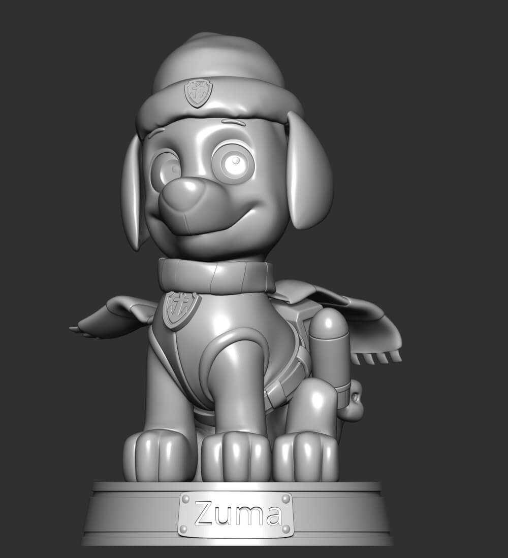 Zuma Christmas - Paw Patrol 3D Print Model by lovemodel