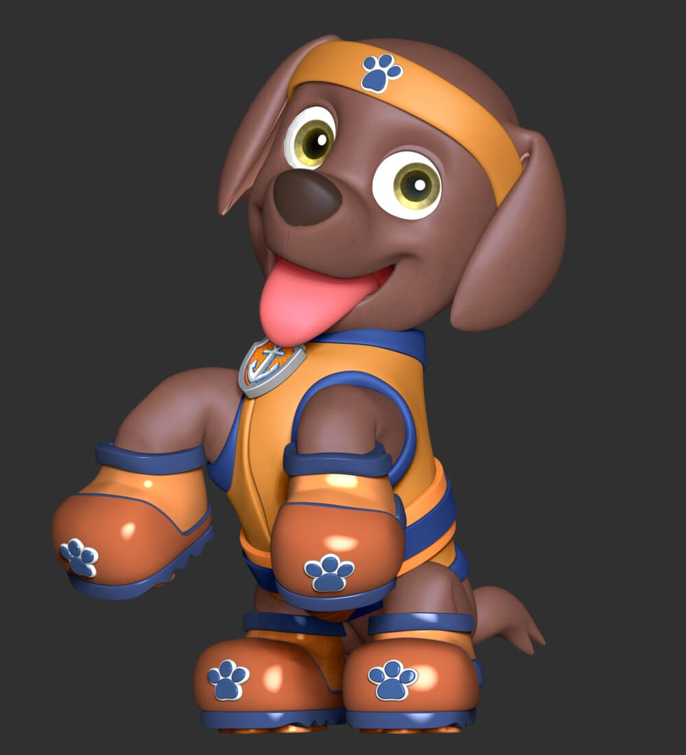 Zuma Sports Uniform - Paw Patrol 3D Model by lovemodel