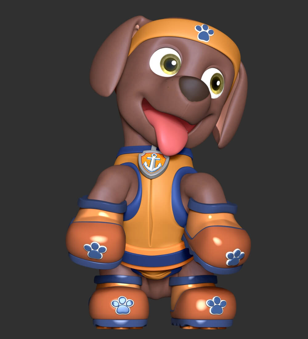 Zuma Sports Uniform - Paw Patrol 3D Model by lovemodel
