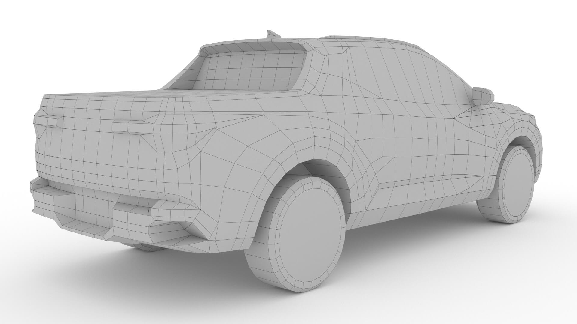 Hyundai Santa Cruz 2022 - 3D Model by LOWMOD