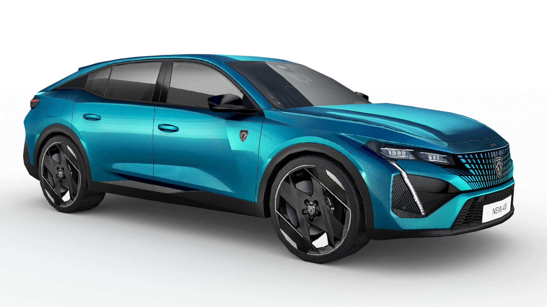 Peugeot 408 2023 - 3D Model by LOWMOD