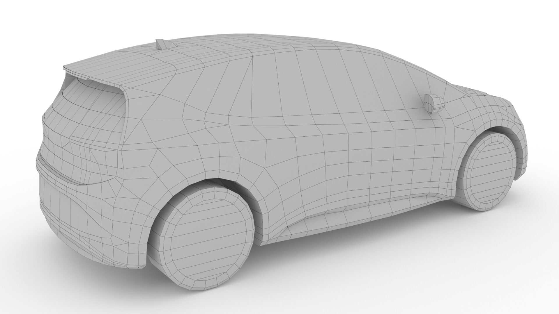 Volkswagen ID3 2020 - 3D Model by LOWMOD