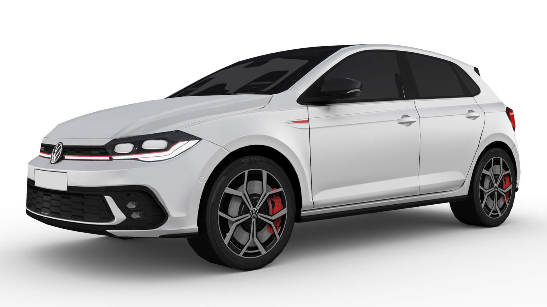 Volkswagen Polo GTI 2023 - 3D Model by LOWMOD