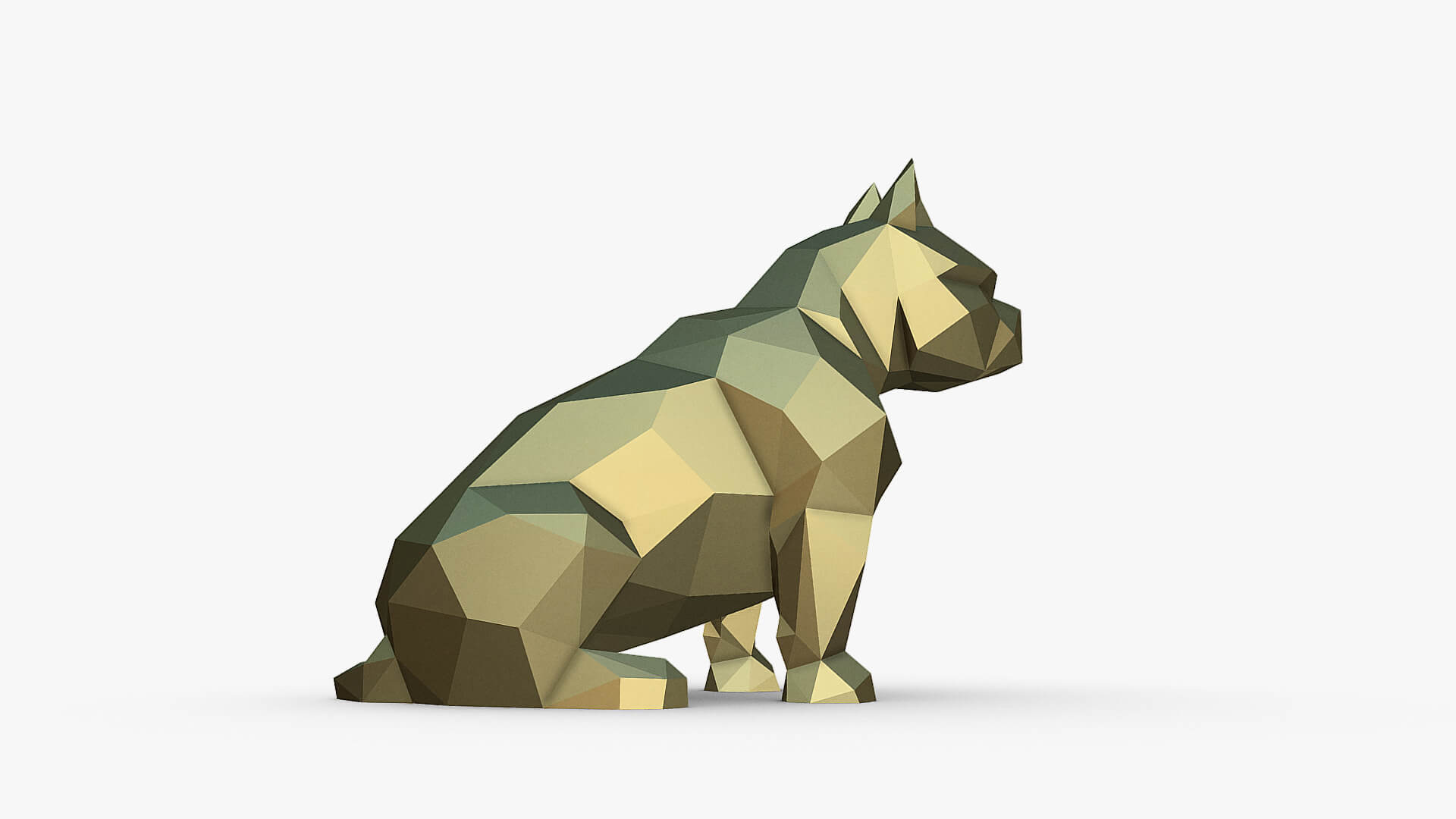 American Bully - 3D Model by lowpoly_print