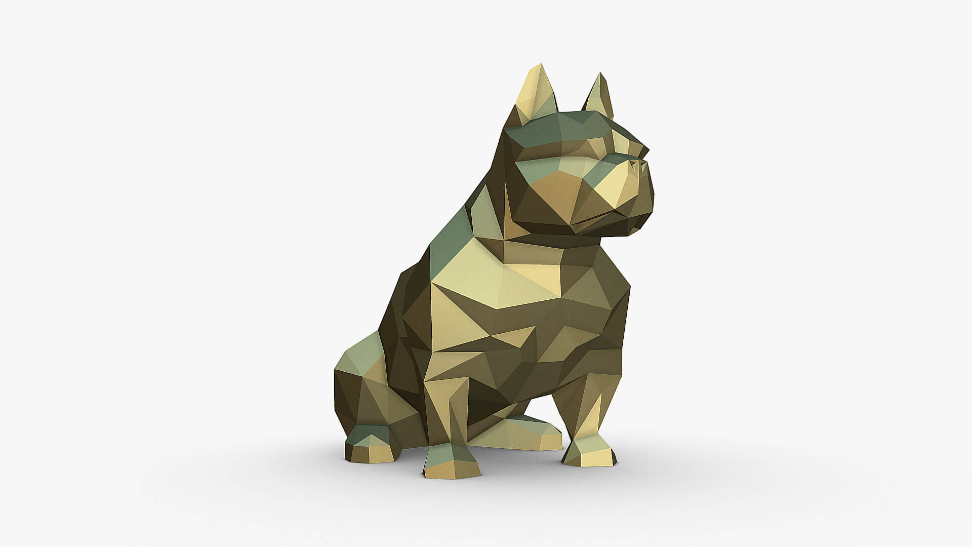 American Bully - 3D Model by lowpoly_print