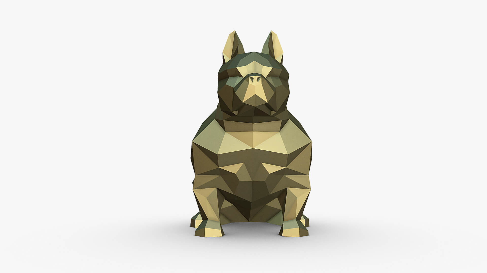 American Bully - 3D Model by lowpoly_print