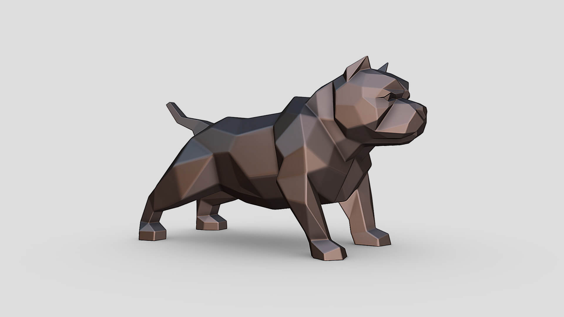 American Bully - 3D Print Model by lowpoly_print