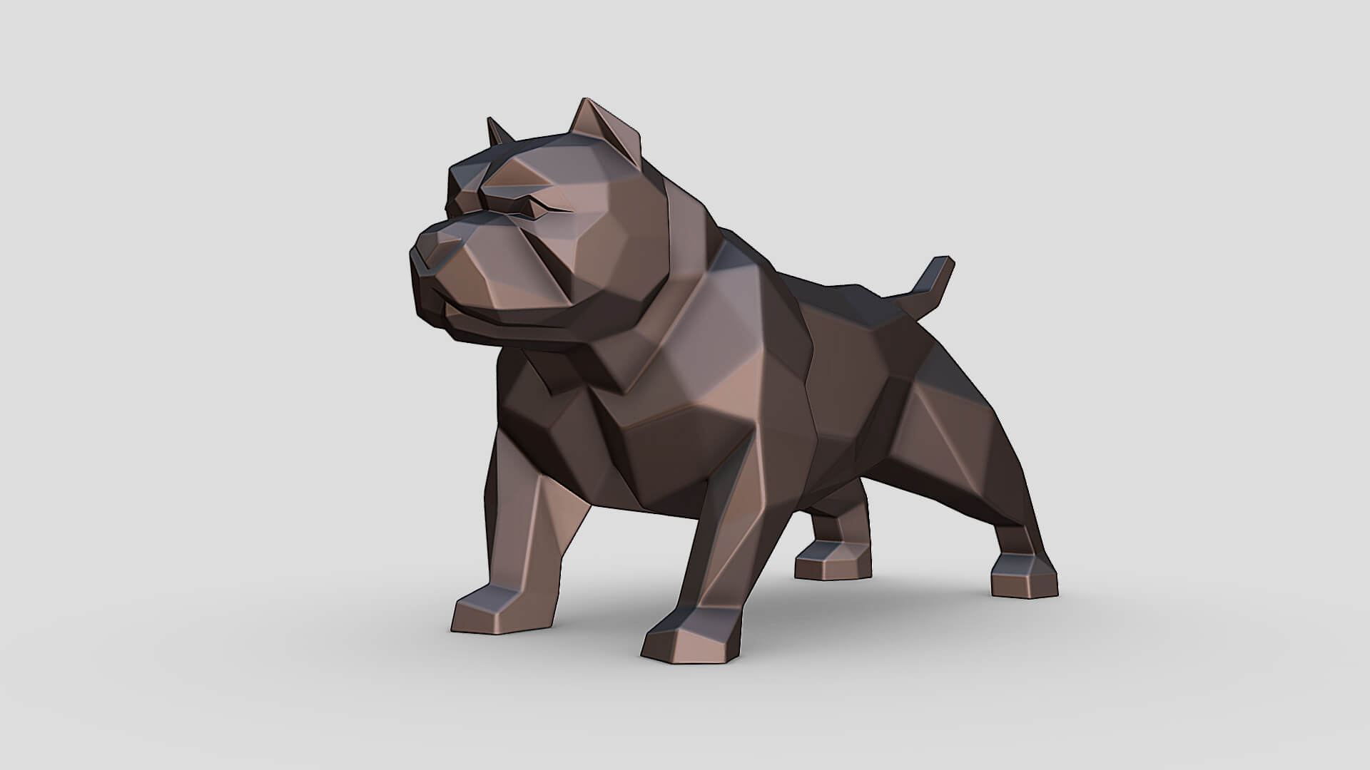 American Bully - 3D Print Model by lowpoly_print