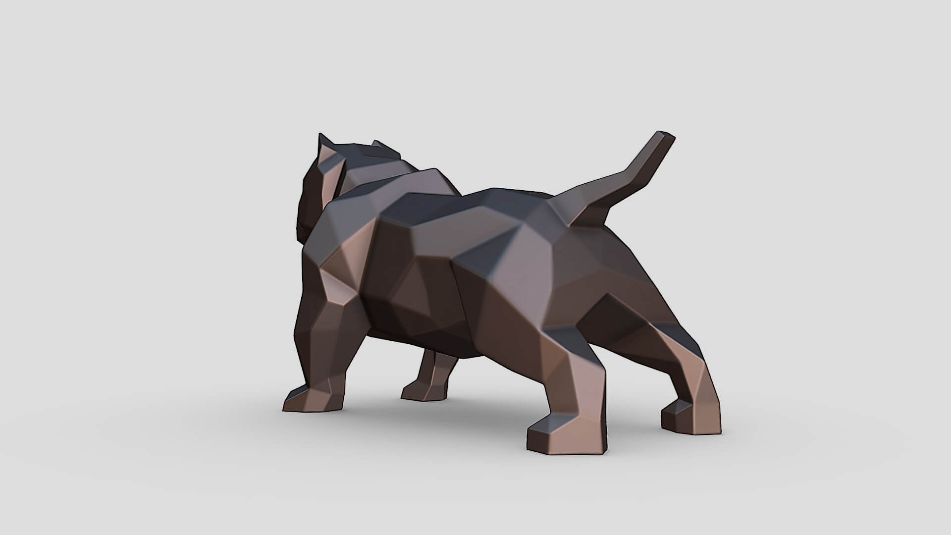American Bully - 3D Print Model by lowpoly_print