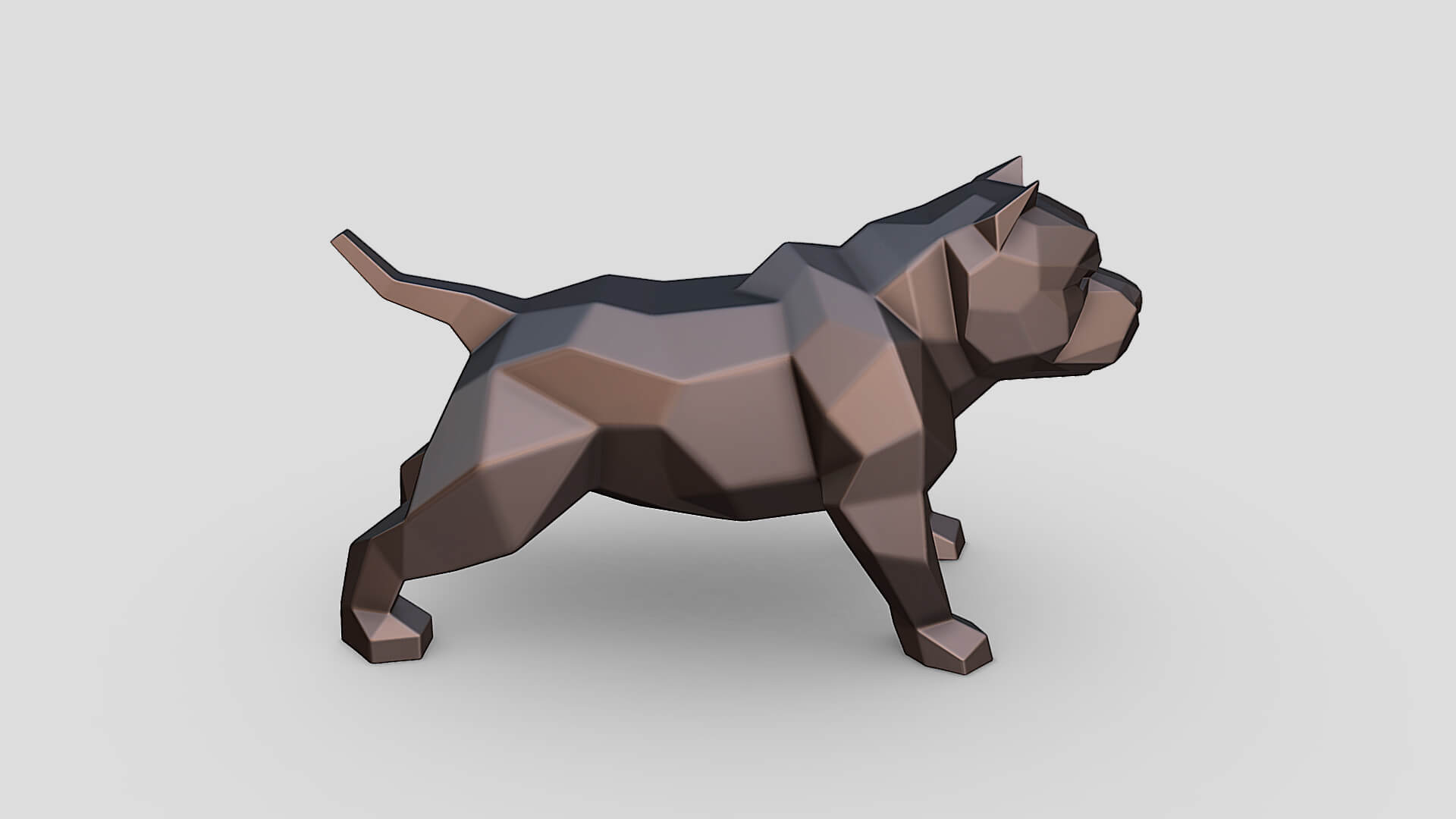 American Bully - 3D Print Model by lowpoly_print