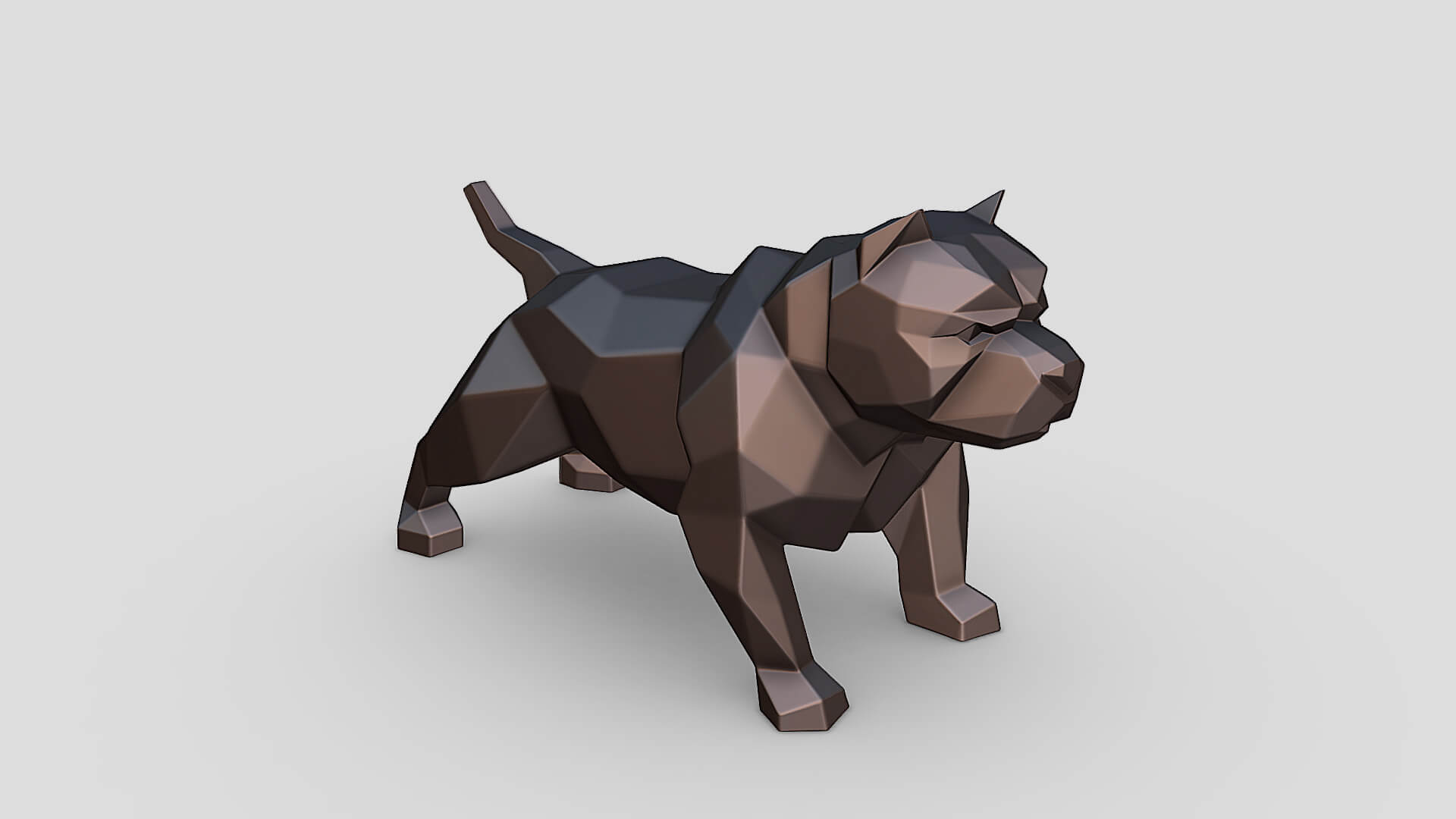 American Bully - 3D Print Model by lowpoly_print