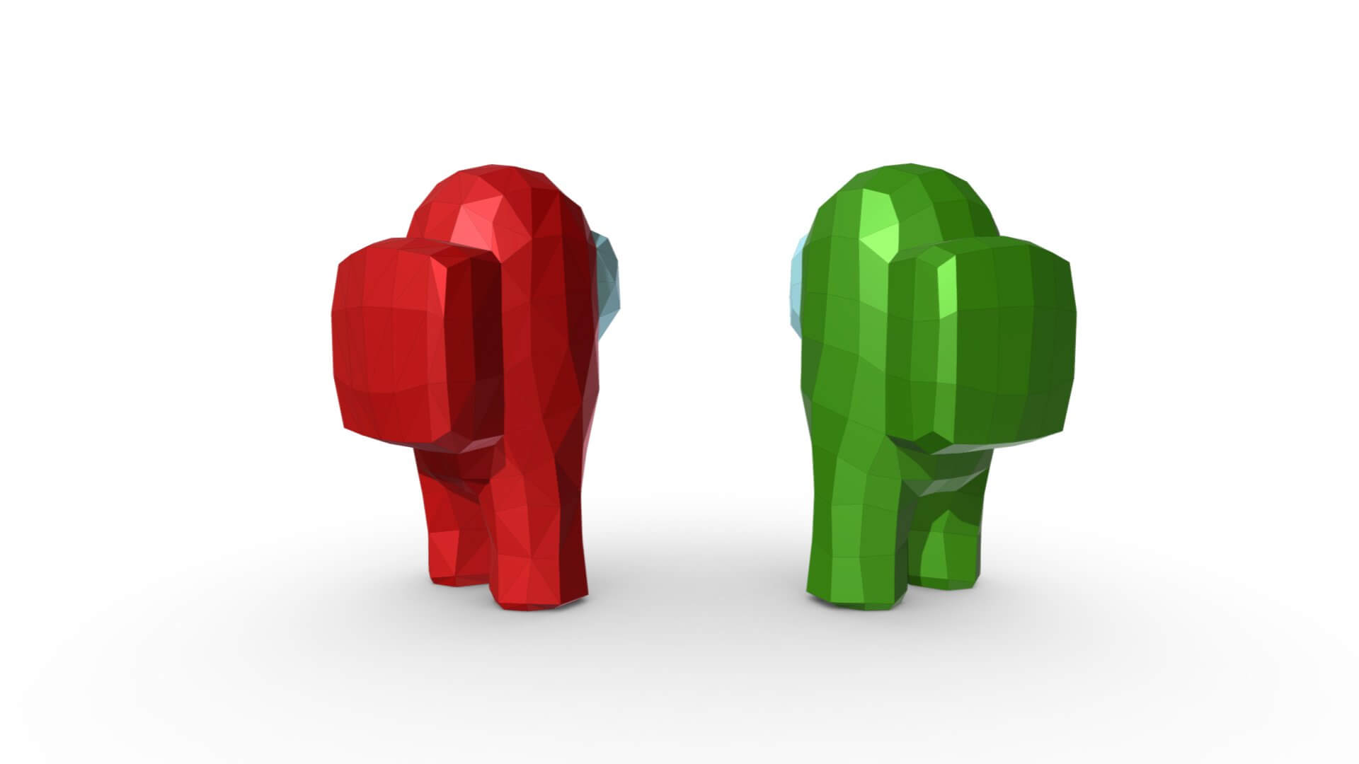 Low Poly Among Us - Free 3D Model by lowpoly_print