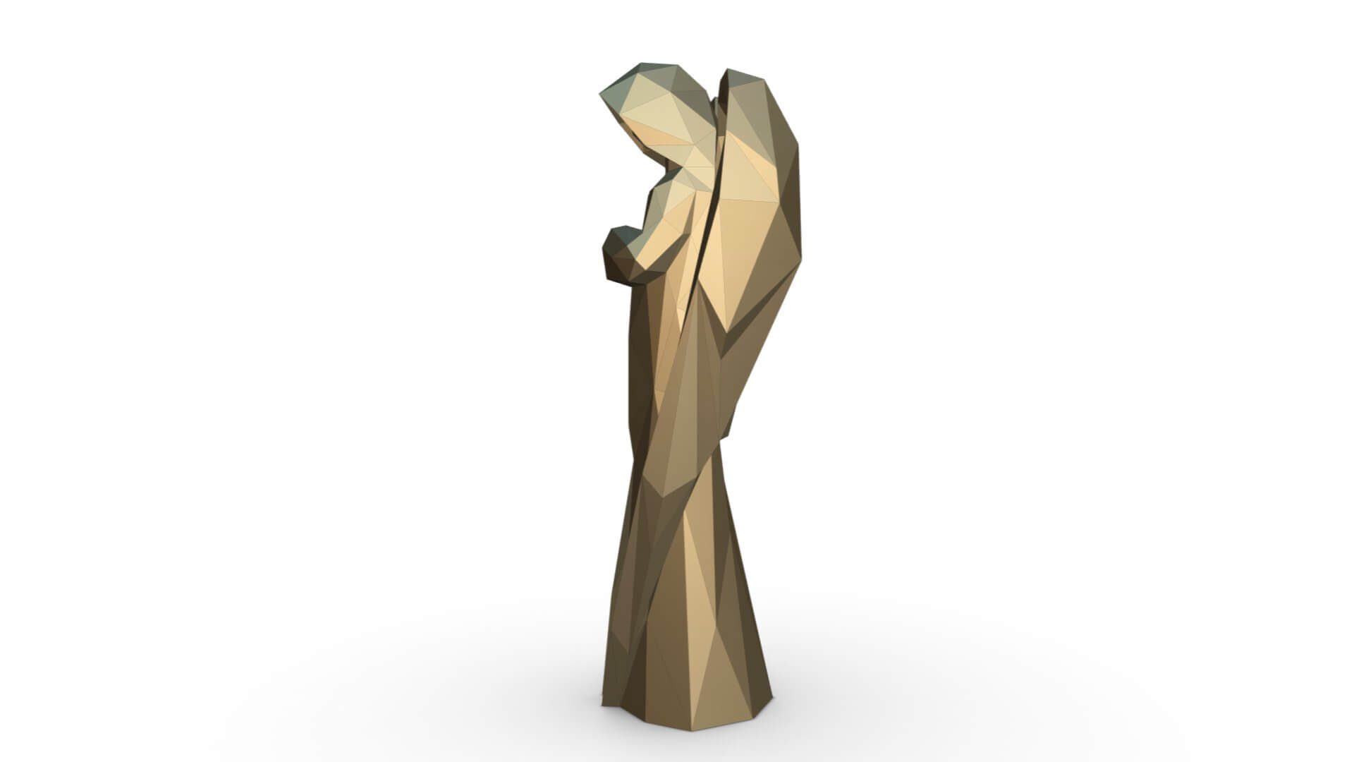 Low Poly Angel - 3D Print Model by lowpoly_print