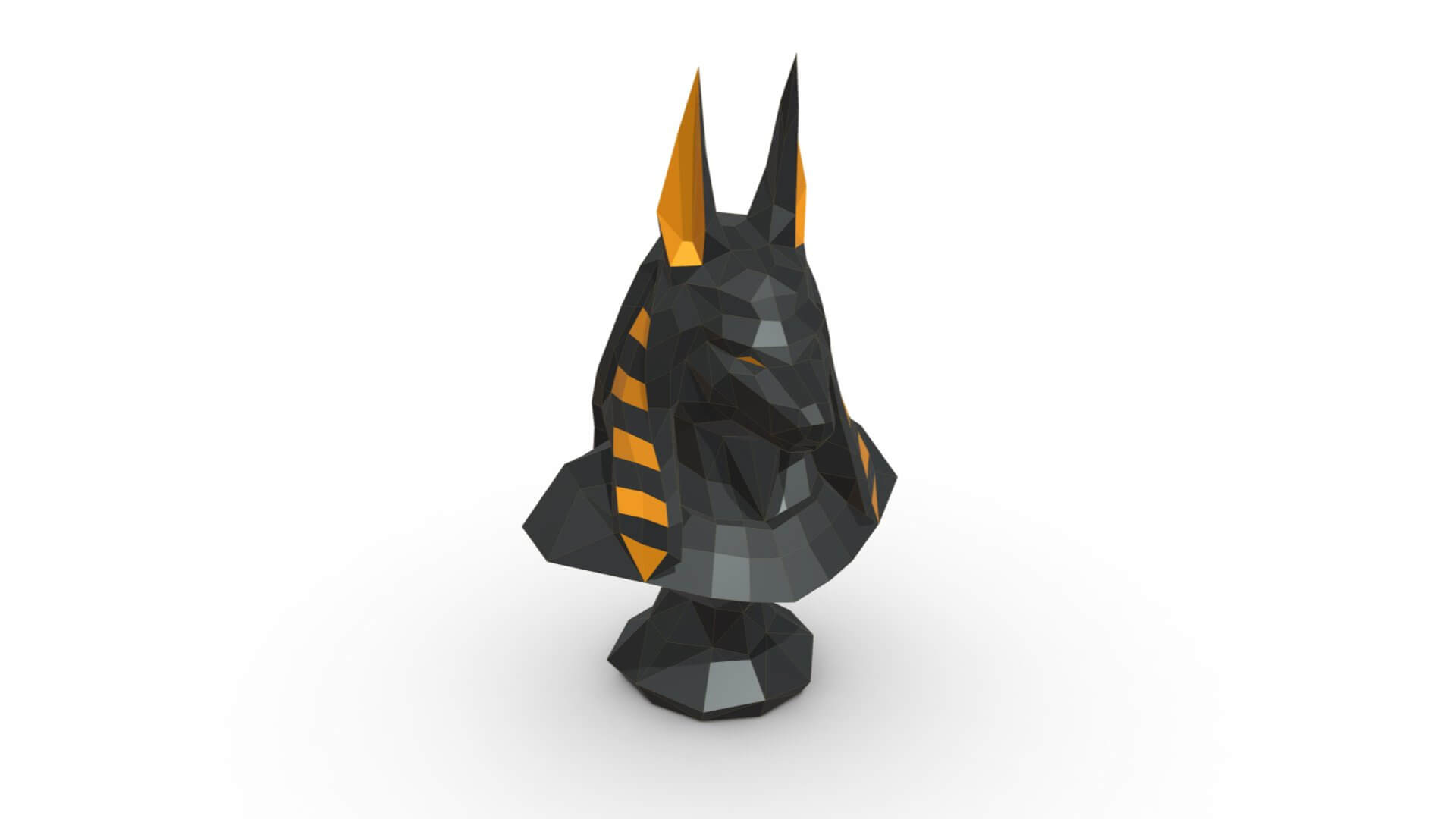 Low Poly Anubis Figure - 3D Model by lowpoly_print