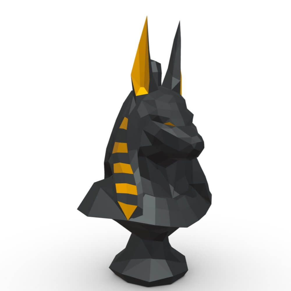 Low Poly Anubis - 3D Model by lowpoly_print