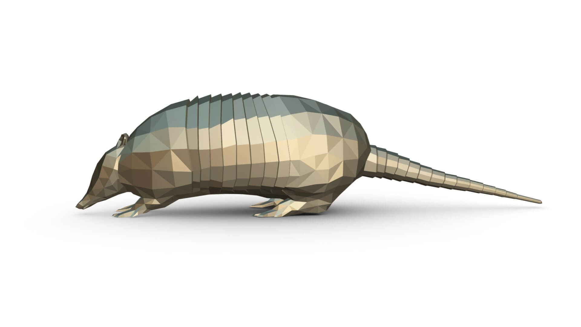 Low Poly Armadillo Figure - 3D Model by lowpoly_print