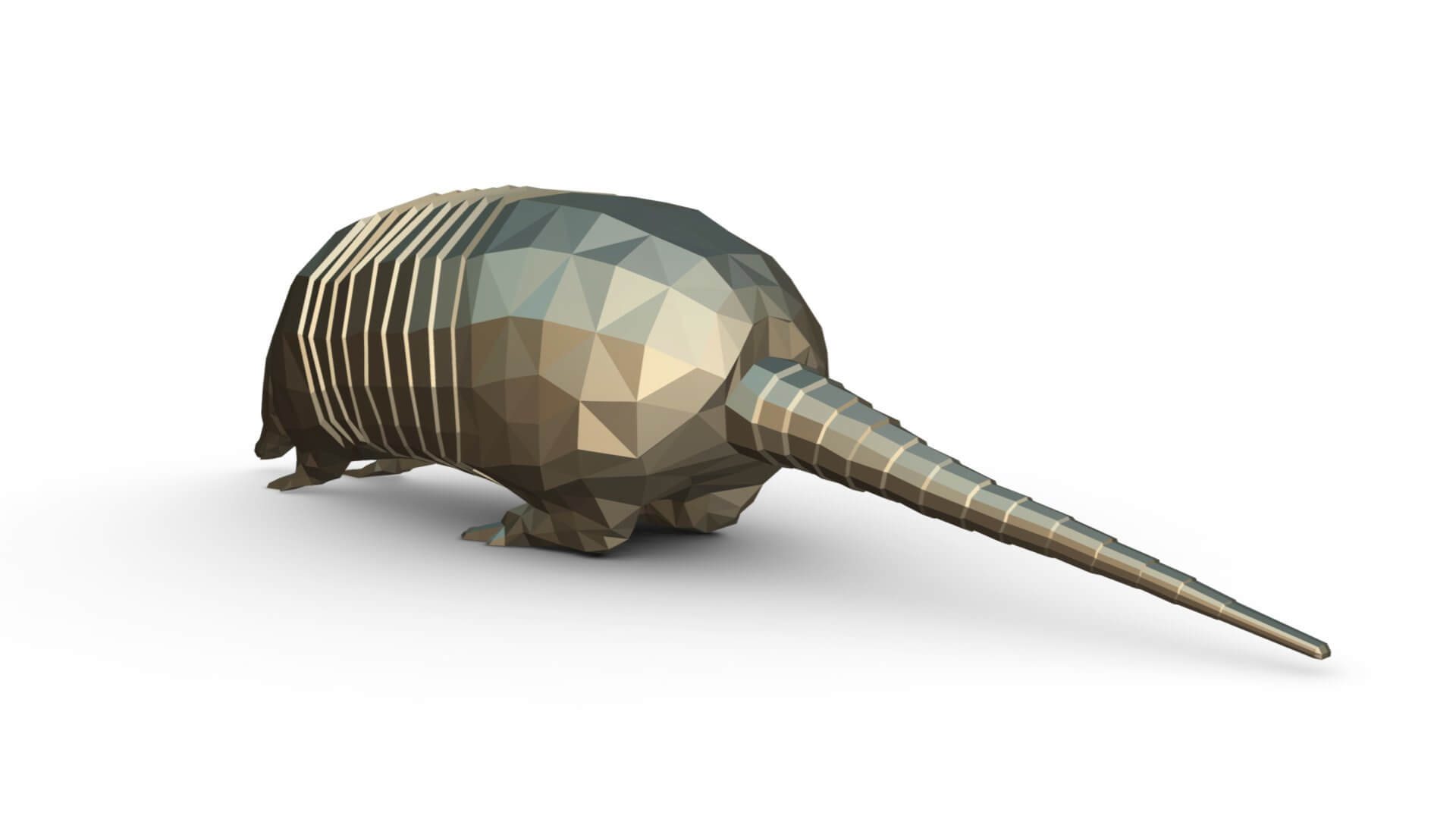 Low Poly Armadillo Figure - 3D Model by lowpoly_print