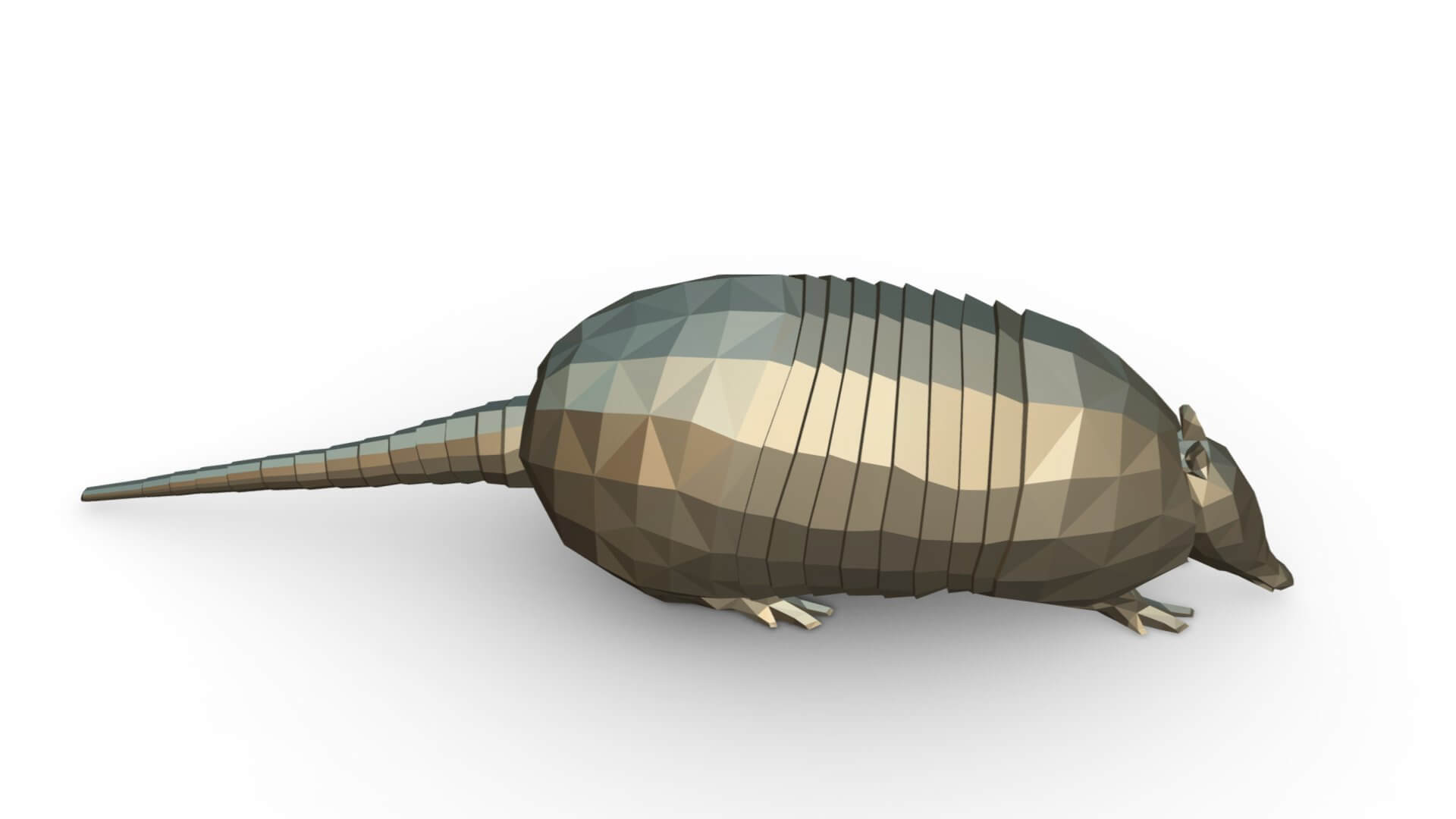 Low Poly Armadillo Figure - 3D Model by lowpoly_print