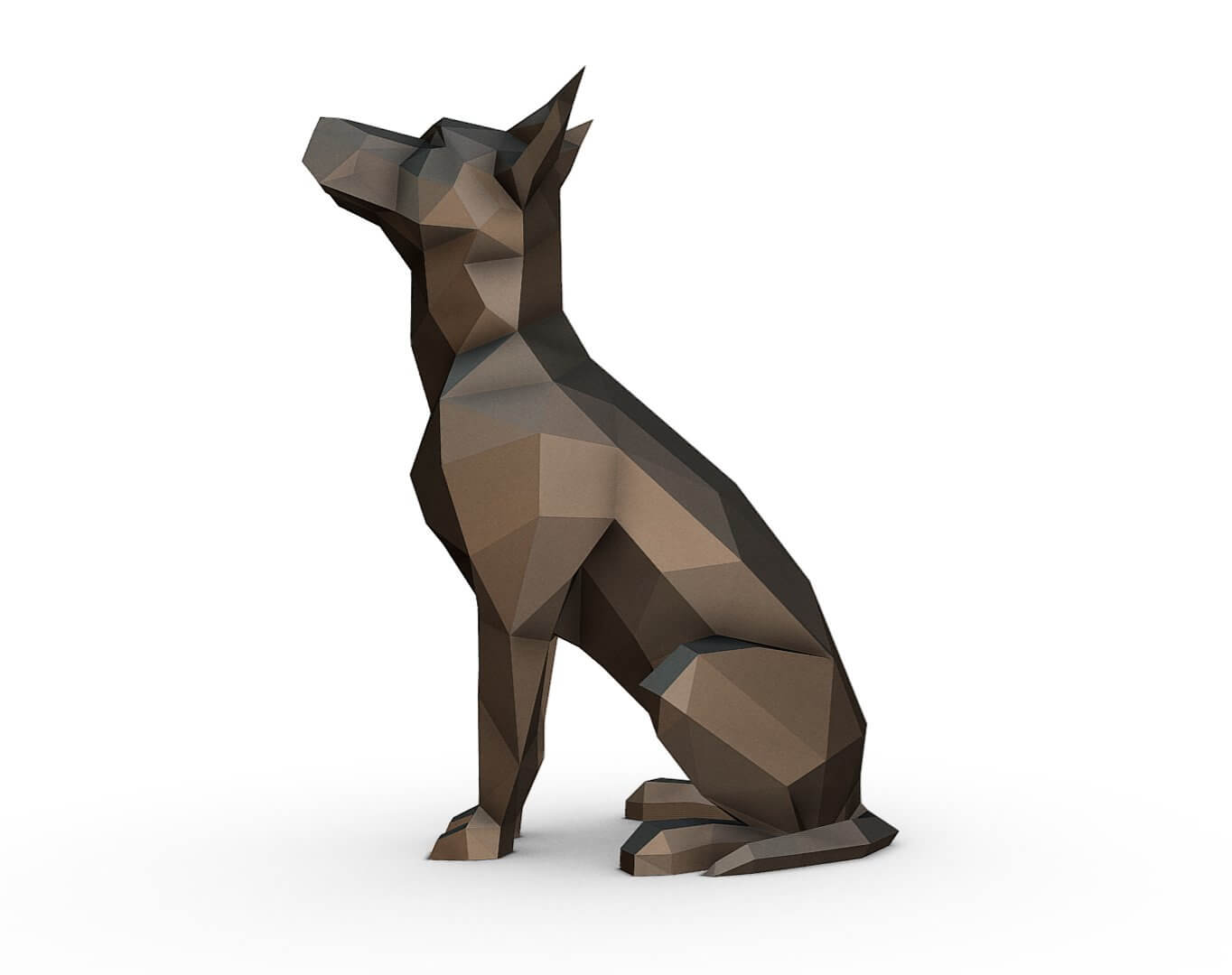 Low Poly Australian Kelpie - 3D Model by lowpoly_print