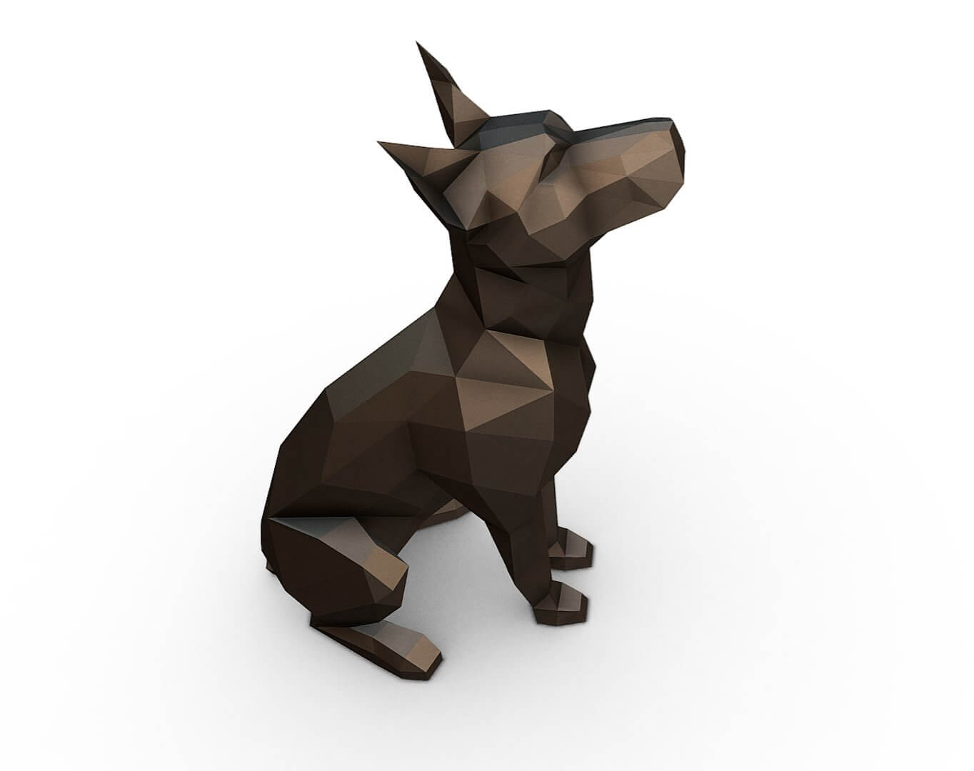 Low Poly Australian Kelpie - 3D Model by lowpoly_print