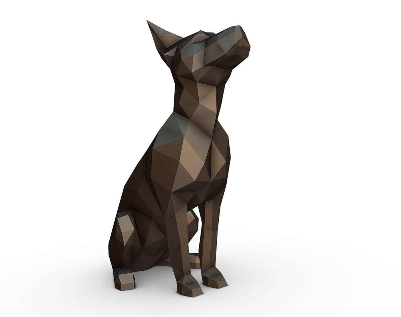 Low Poly Australian Kelpie - 3D Model by lowpoly_print