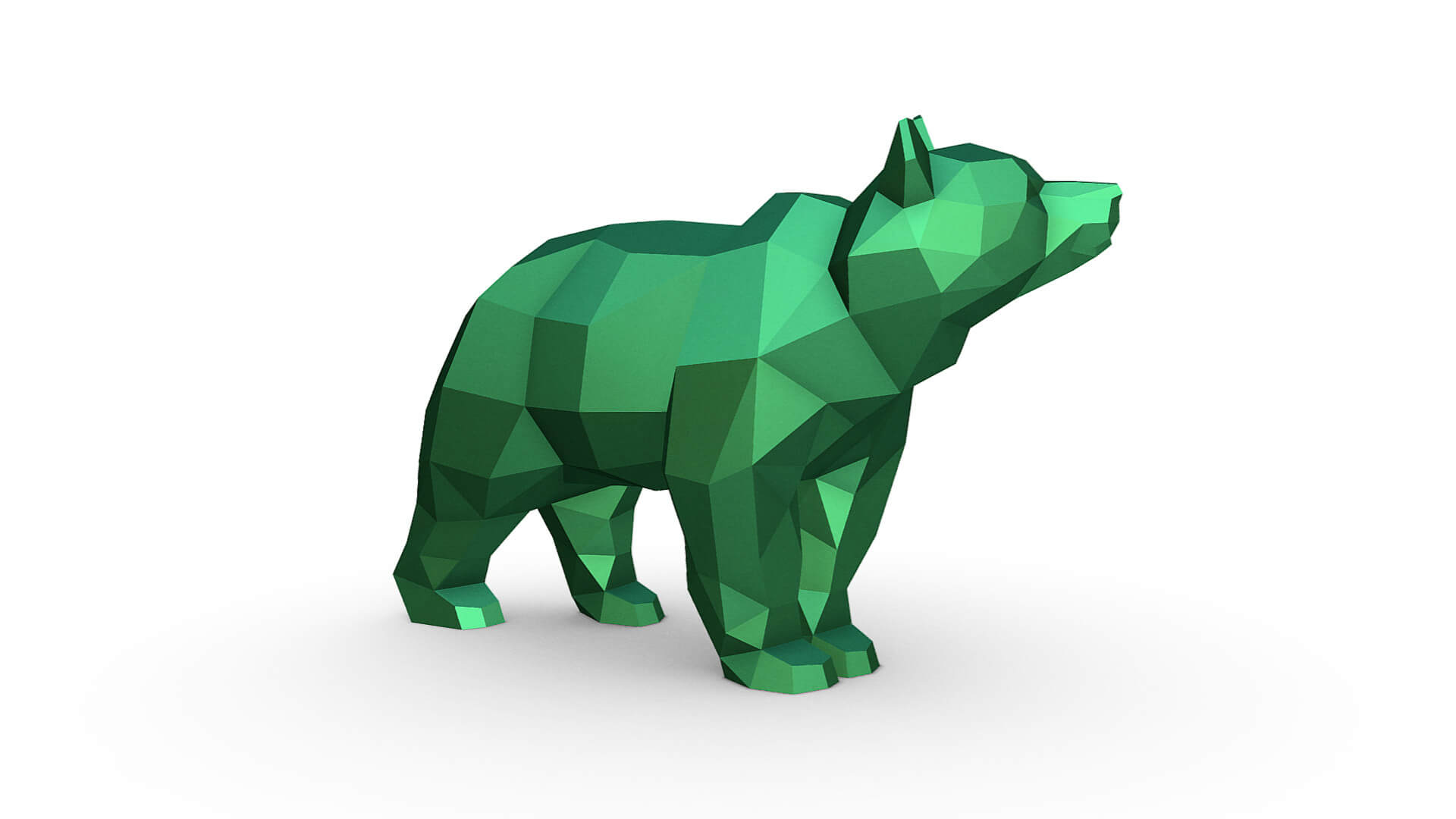 Low Poly Bear - 3D Model by lowpoly_print