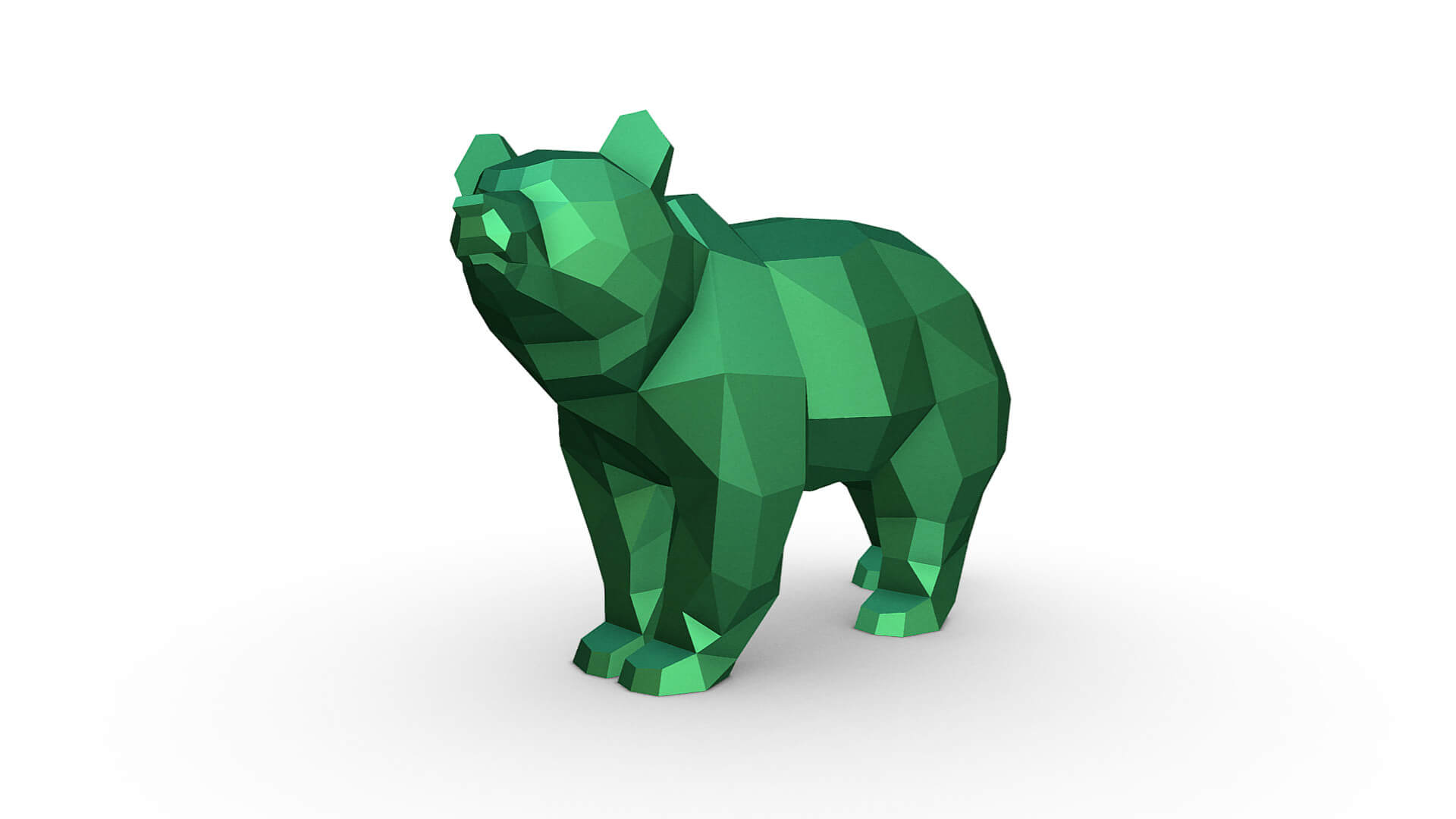 Low Poly Bear - 3D Model by lowpoly_print