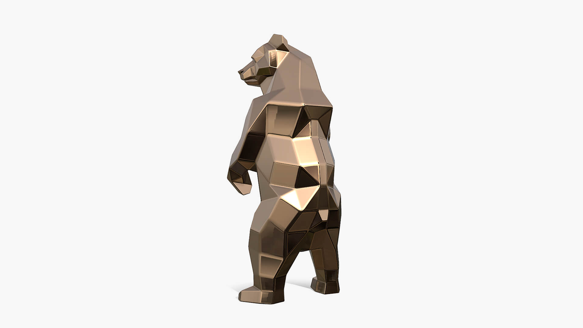 Bear Figure Grizzly - 3D Print Model by lowpoly_print