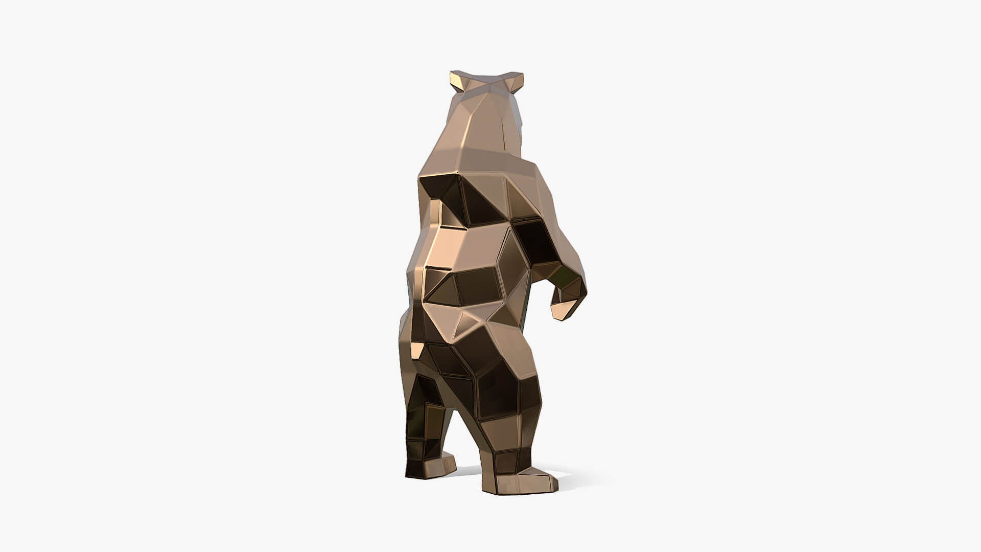 Bear Figure Grizzly - 3D Print Model by lowpoly_print