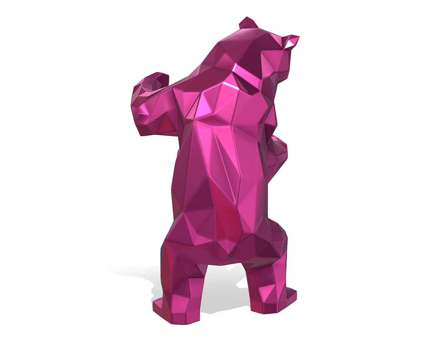 Bear Figure Grizzly - 3D Model by lowpoly_print