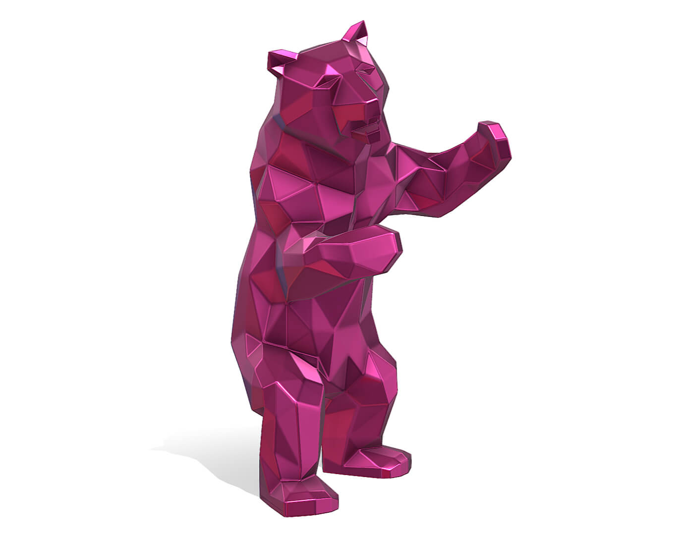 Bear Figure Grizzly - 3D Model by lowpoly_print
